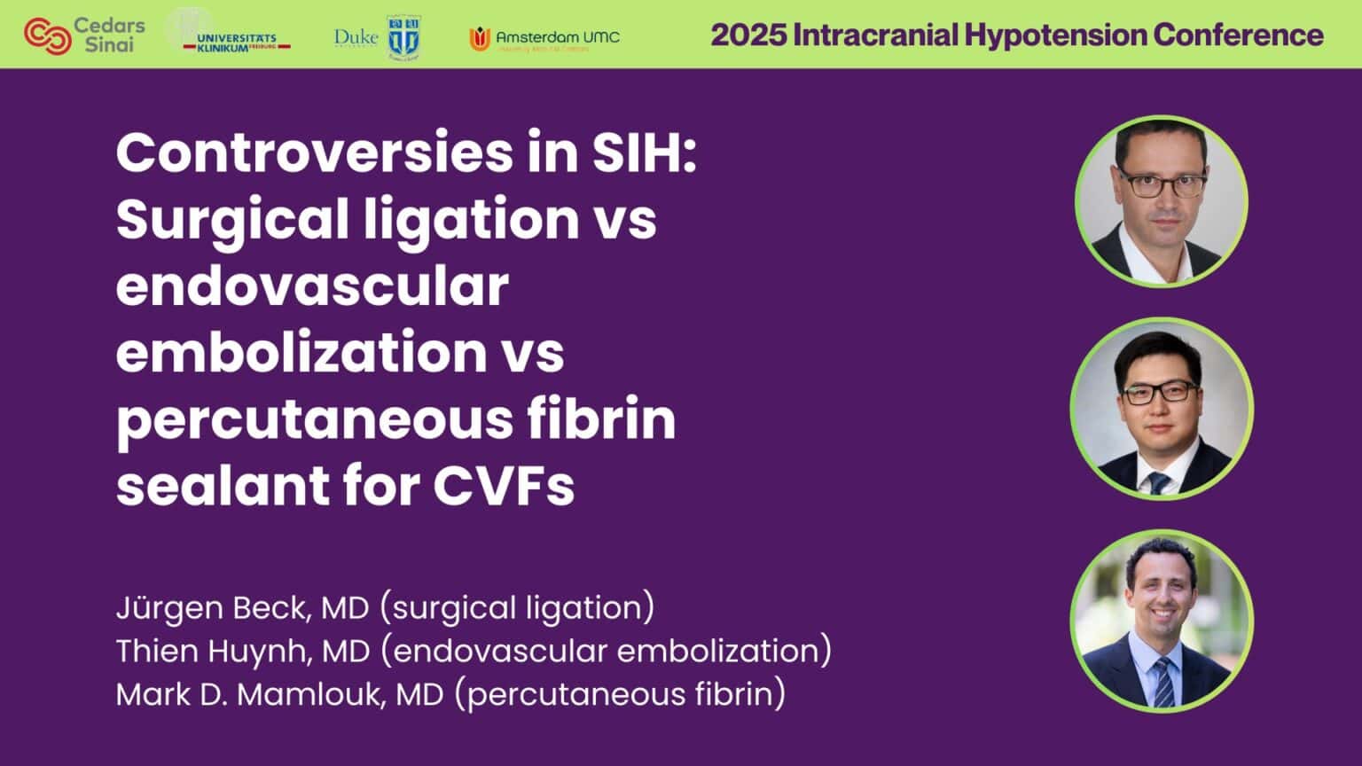 Talk 17 – Beck, Huynh & Mamlouk – Controversies in CVF Treatment ...